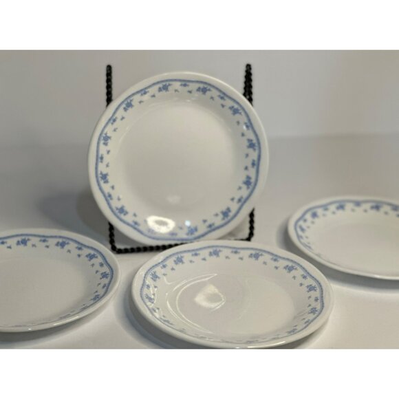 Corelle | Dining | Vtg Corelle Morning Glory 65 Blue White Floral ...